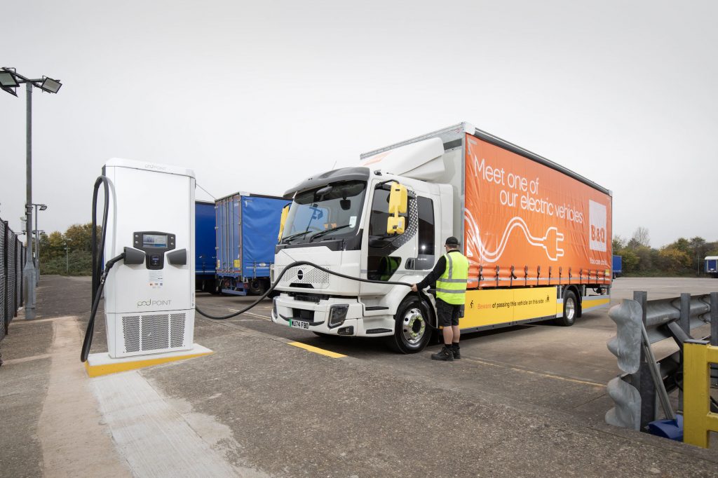 B&Q introduces new electric delivery trucks to drive Net Zero goals by ...